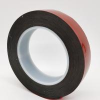 China Acrylic Foam Double Sided Transparent Tape Edging Weather Stripping Solvent Red for sale