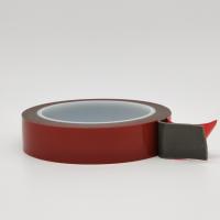China Acrylic Foam Double Sided Transparent Tape Edging Weather Stripping Solvent Red for sale