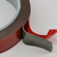 China Acrylic Foam Double Sided Transparent Tape Edging Weather Stripping Solvent Red for sale