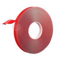 China Acrylic Transparent Double Sided Tape Waterproof Traceless 10mm Red Film 0.25mm-2.0mm for sale