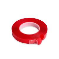 China Acrylic Transparent Double Sided Tape Waterproof Traceless 10mm Red Film 0.25mm-2.0mm for sale