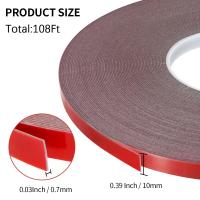 China Heat Resistant Acrylic Foam Double Sided Tape 0.25mm-2.0mm Thickness for Car Wall Kitchen for sale