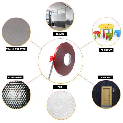 China Heavy Duty Double Sided Acrylic Foam Tape Waterproof 0.25mm-2.0mm 33m for sale