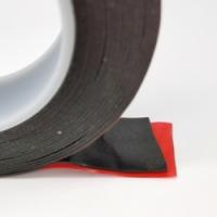 China Red Film Gray Foam Double Sided Acrylic Tape 0.25mm-2.0mm for Metal Nameplate for sale