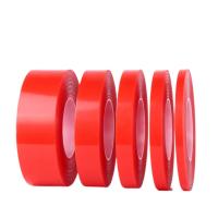 China Transparent PET Film Double Sided Tape 205um Waterproof No Residue 1260mm Width for sale