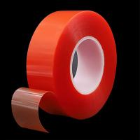 China Transparent PET Film Double Sided Tape 205um Waterproof No Residue 1260mm Width for sale
