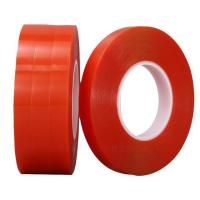 China PET Red High Viscosity Double Sided Tape Waterproof MOPP Film Tape 80um 205um for sale