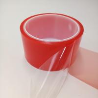China PET Red High Viscosity Double Sided Tape Waterproof MOPP Film Tape 80um 205um for sale