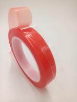 China PET Red High Viscosity Double Sided Tape Waterproof MOPP Film Tape 80um 205um for sale