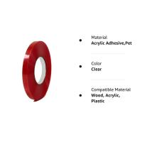 China High Viscosity Transparent PET Double Sided Tape 80um 205um for Screen Fixing for sale
