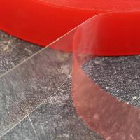 China High Viscosity Transparent PET Double Sided Tape 80um 205um for Screen Fixing for sale
