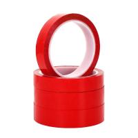 China Clear Solvent Acrylic Tape Double Sided Pressure Sensitive PET Tape for sale