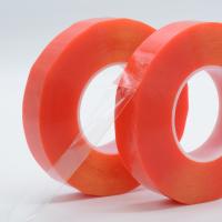 China Clear Double Sided PET Tape Customized Pressure Sensitive Strong Adhesive Roll for sale