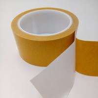 China White Base Solvent Double Sided Tape Pressure Sensitive Yellow PET Tape for sale