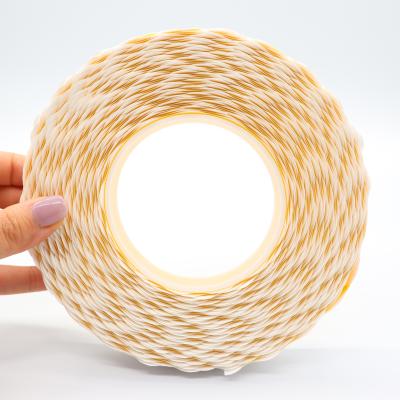 China Hot Melt Double Side Tissue Tape White Flower Roll Pressure Sensitive for sale