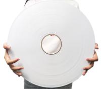 China Adhesive Coated Tissue Tape Heavy Duty Jumbo Roll Double Sided for sale