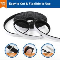 China Black EVA Foam Tape Weather Stripping Single Sided Closed Cell 1mm-3mm Thick for Door Window Insulation for sale