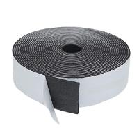 China Fireproof EVA Foam Double Sided Tape 1mm-3mm Thickness 50m Length Strong Adhesive Anti Slip Black for sale