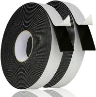 China Fireproof EVA Foam Double Sided Tape 1mm-3mm Thickness 50m Length Strong Adhesive Anti Slip Black for sale