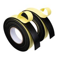 China Self Adhesive EVA Foam Tape 1mm-3mm Thickness Double Sided Black Foam Shock Absorbing Anti Collision for sale