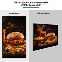 China 10-85 Inch Ultra Thin LCD Digital Signage Display Screen for Restaurant Advertising Player for sale