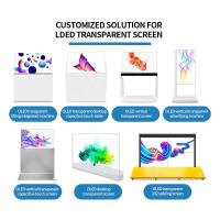 China 55-inch Transparent OLED Advertising TV with Android OS - Commercial Desktop Display for HD Content for sale