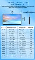 China 32-98 Inch Outdoor Wall Mounted Android Digital Signage Display with LCD Screen for Airport and Retail Advertising for sale