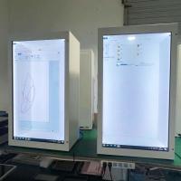 China 86-Inch 3D Holographic Touch Screen Display Cabinet with Interactive Video Technology and Transparent LCD Holobox for sale