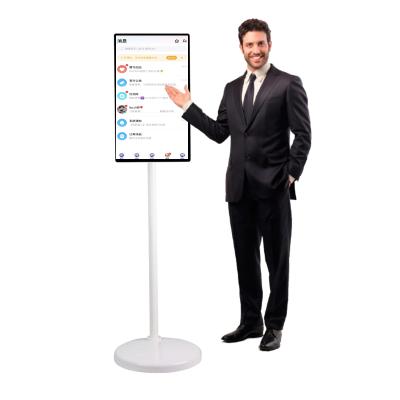 China VETO 24 Inch Smart Portable TV with Android 12, Built-in Camera, 1920×1080 Resolution and Rolling Stand for sale