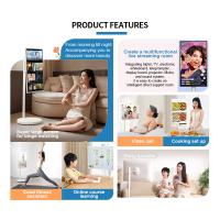 China VETO 24 Inch Smart Portable TV with Android 12, Built-in Camera, 1920×1080 Resolution and Rolling Stand for sale