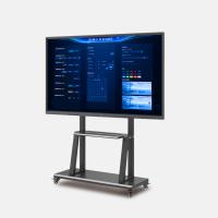 China 65 Inch Interactive Monitor Smart Whiteboard with Infrared Touch Screen and All-in-One PC for Business Meetings for sale