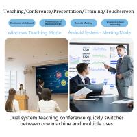 China LCD HD Infrared Touch Interactive Whiteboard 65-86 Inch Conference Tablet with Zero Parallax and Custom Sizes for sale
