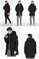 China 67cm-72cm Sleeve Mens Puffer Coat Windproof Mens Long Puffer Coat for sale