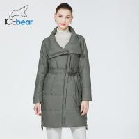 China Knee Length Puffer Coats Oblique Flap Design With Embellished Letter Webbing for sale