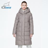 China Length 100cm To 107cm Beige Puffer Coat Womens Puffer Coat With Hood for sale