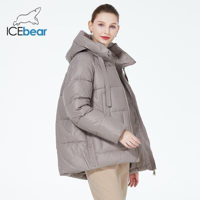 China Polyester Womens Down Coat Hem 122cm-138cm Ladies Winter Coats Roomy for sale