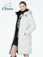 China Rose White Long Womens Puffer Coat Lightweight Double Sided Winter Jacket for sale
