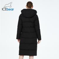 China Polyester Long Padded Coat Womens Black Womens Padded Coat Undetachable for sale