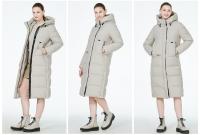 China Fashionable Long Puffer Jacket Women Polyester Puffer Coat Women for sale