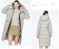 China Fashionable Long Puffer Jacket Women Polyester Puffer Coat Women for sale
