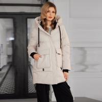 China Windproof Long White Down Jacket With Hood Long White Puffer Coat for sale