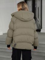 China Down Filling Ladies Puffer Jacket Machine Washable Womens Puffer Jacket With Hood for sale