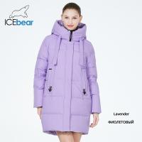 China Blue 85cm Ladies Padded Winter Coats Polyester Womens Down Coat for sale