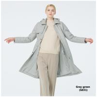 China 98cm-106Cm Thin Down Coat Spring Autumn Packable Puffer Coat Light Green for sale