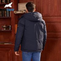 China Waterproof Hooded Puffer Jacket 74cm 77cm Black Puffer Coat With Hood for sale