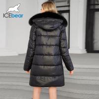 China Multiple Pockets Fluff Coat Womens Puffer Coat Knee Length 88cm-96cm for sale