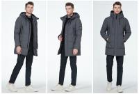 China Dark Light Mens Casual Winter Jackets Two Faced Mens Casual Winter Coat for sale