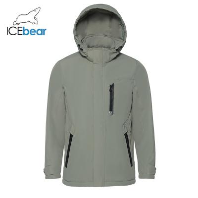 China Tea Green Waterproof Windproof Winter Jacket Demi Season Coat Hooded for sale