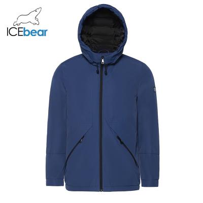 China Polyester Demi Season Coat Dark Blue Warm Windproof Jacket Casual for sale