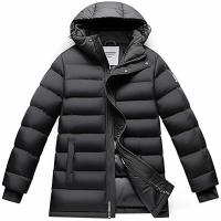 China Waterproof and Insulated Mens Down Coat with Hem 122-142 Zipper Pocket Yes Knitted Cuff Yes for sale